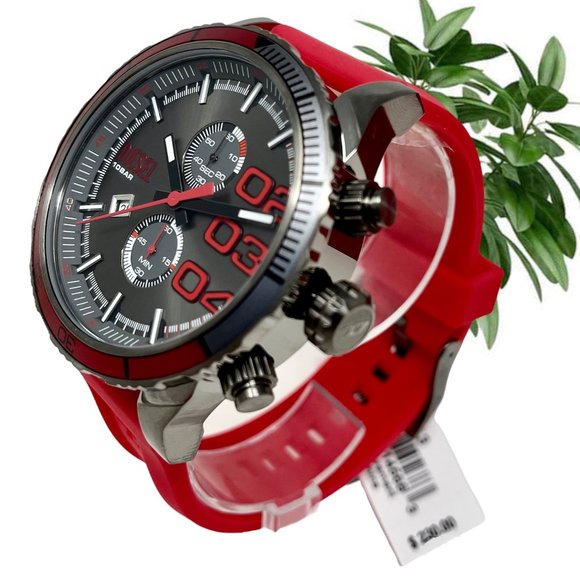 Diesel | Accessories | Nwt Diesel Mens Overflow Chronograph Gunmetal ...
